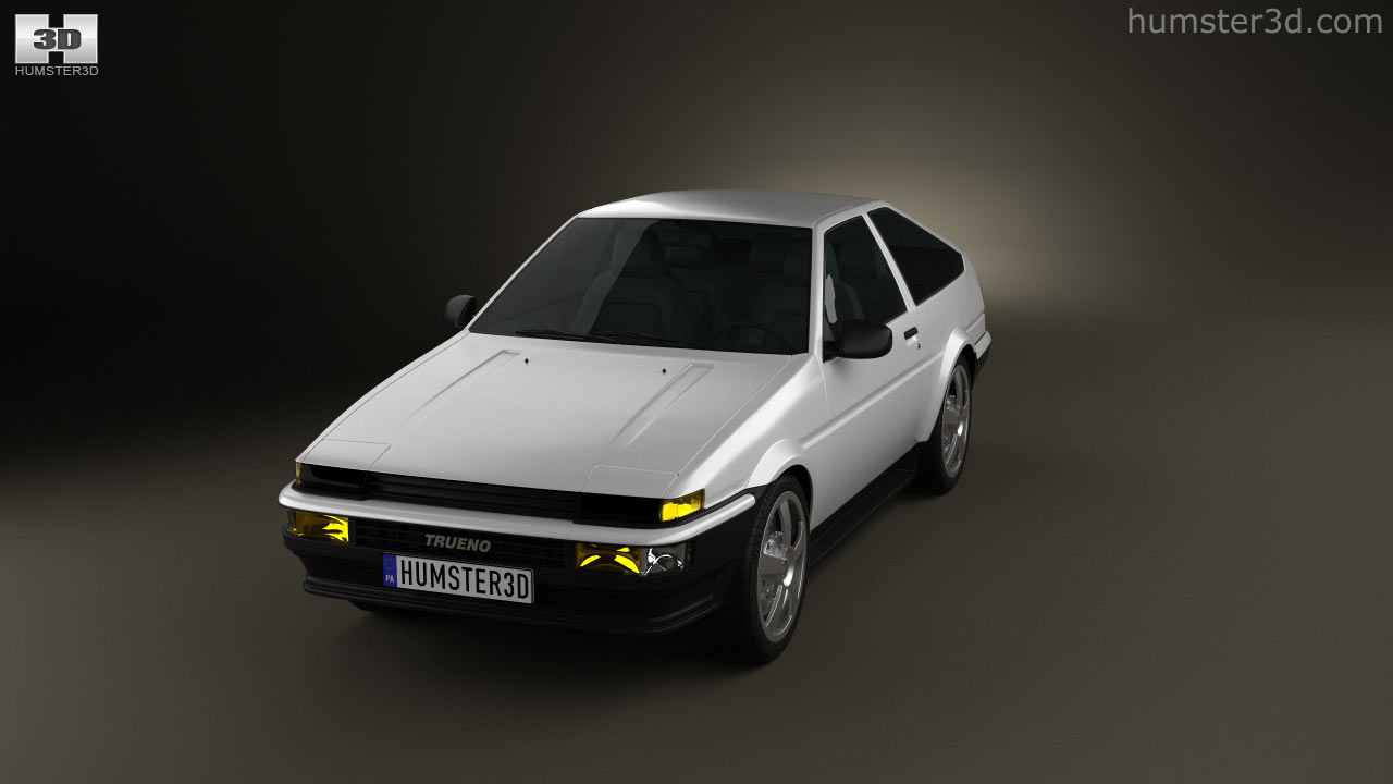 360 view of Toyota Sprinter Trueno AE86 3-door 1985 3D model - 3DModels ...