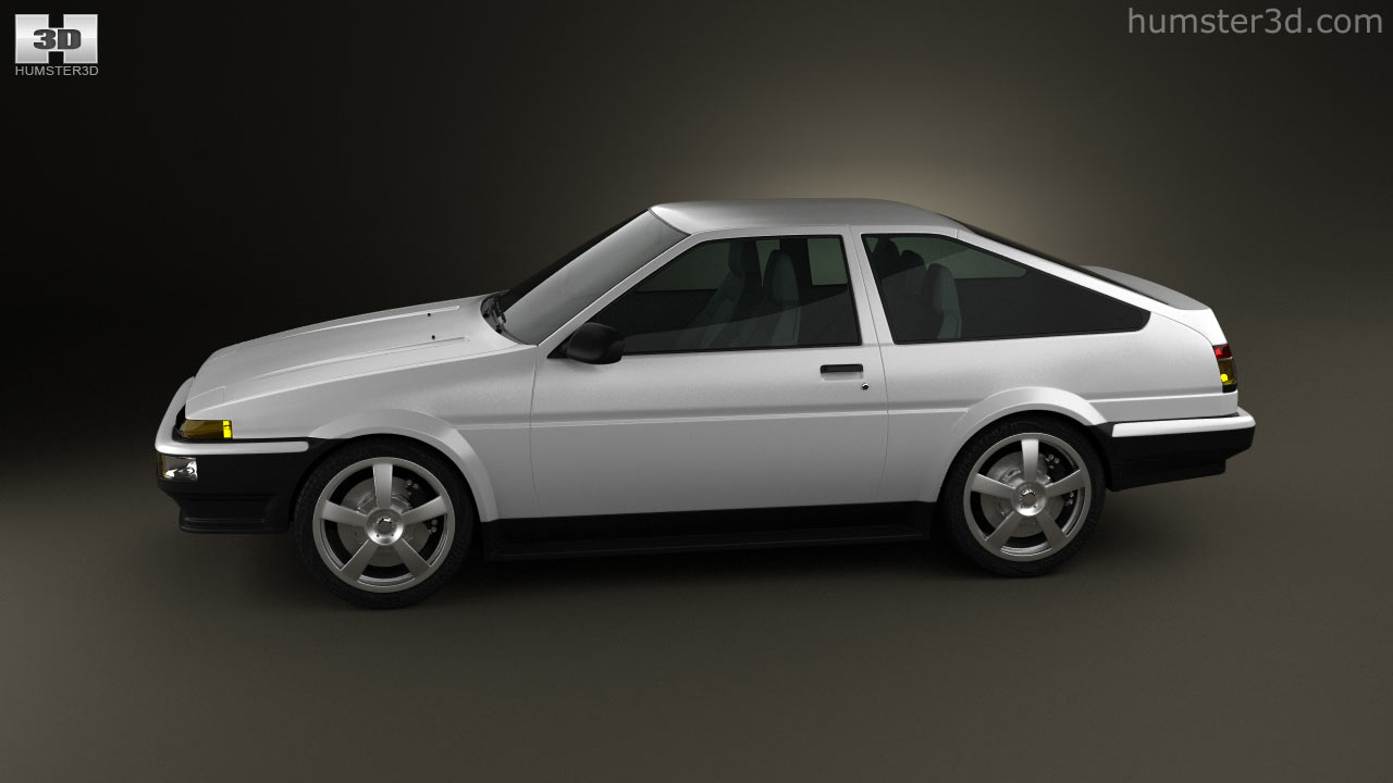 360 view of Toyota Sprinter Trueno AE86 3-door 1985 3D model - 3DModels ...