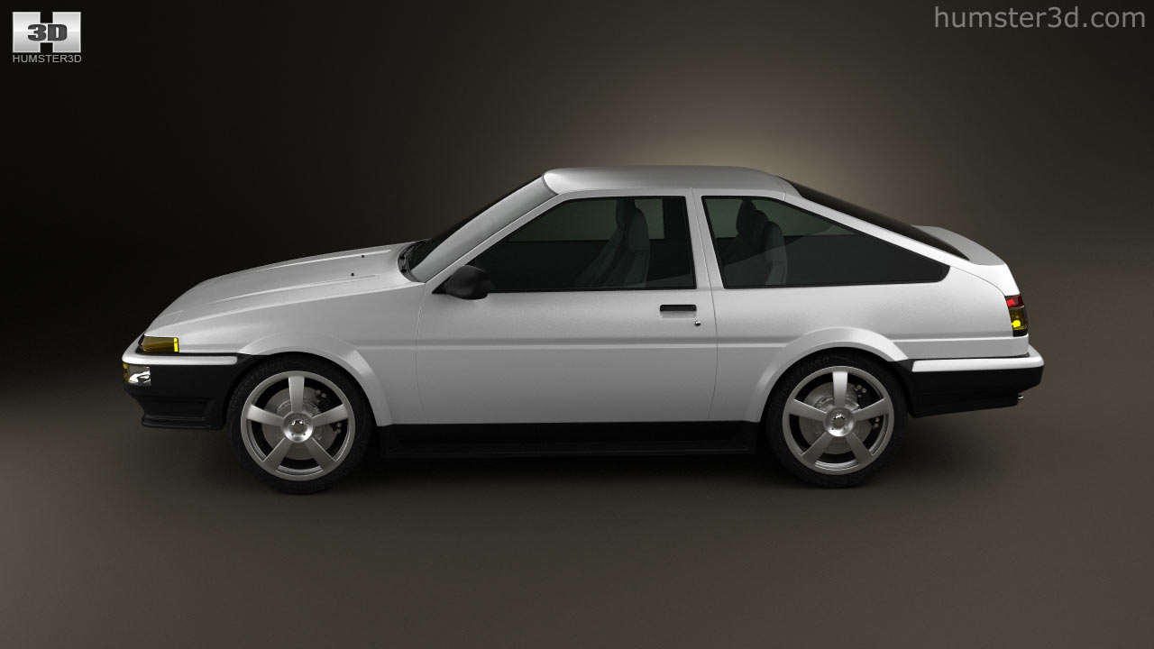360 view of Toyota Sprinter Trueno AE86 3-door 1985 3D model - 3DModels ...