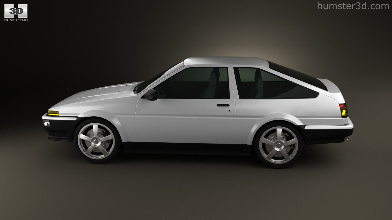 360 view of Toyota Sprinter Trueno AE86 3-door 1985 3D model - 3DModels ...