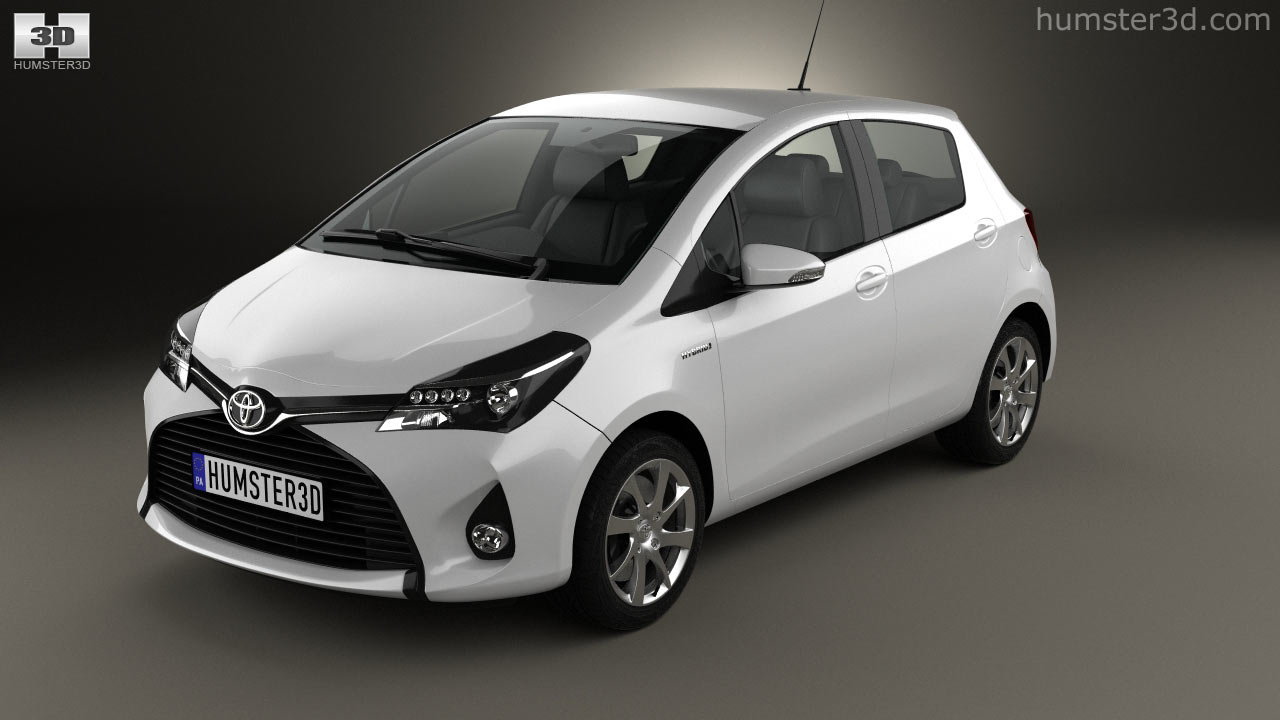 360 view of Toyota Yaris 5-door 2017 3D model - 3DModels store