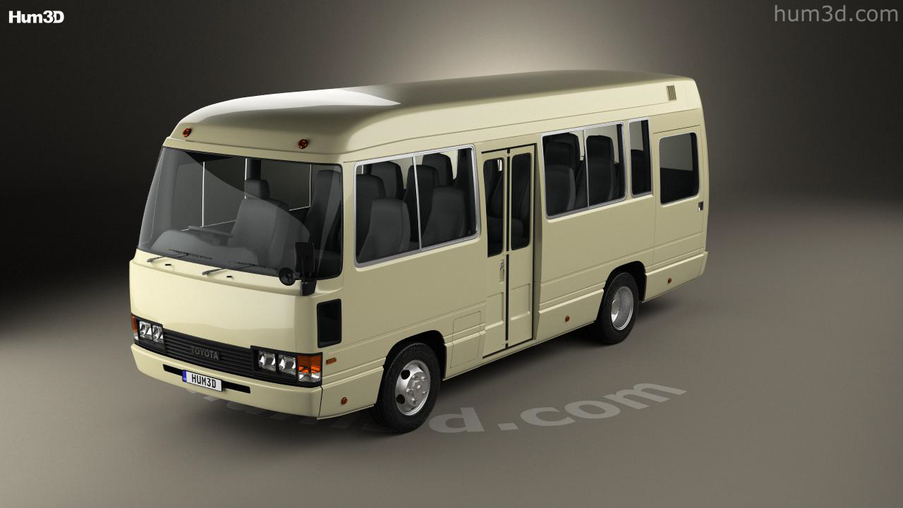 Toyota Coaster バス 1983 3Dモデルの360ビュー-3DModelsストア