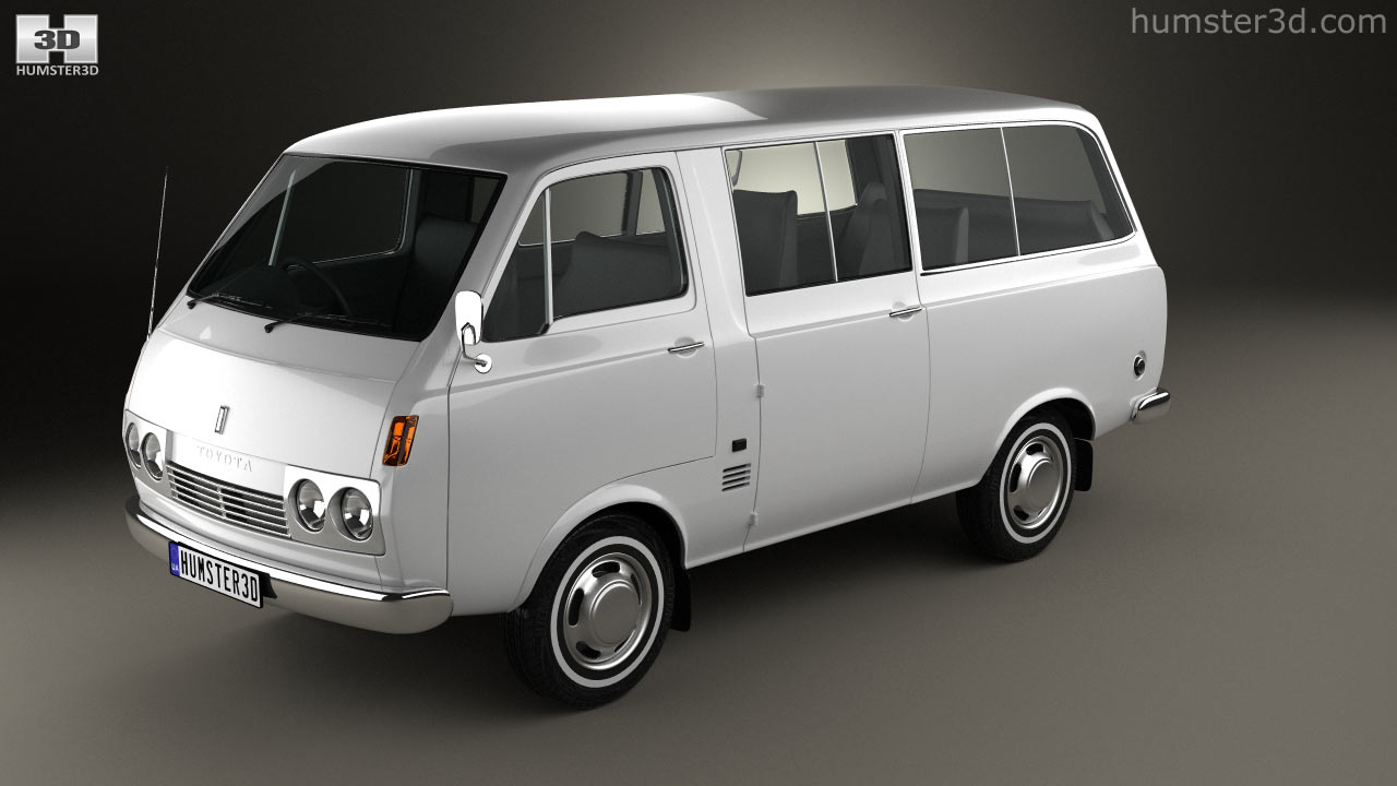 360 view of Toyota Hiace Passenger Van 1967 3D model - 3DModels store