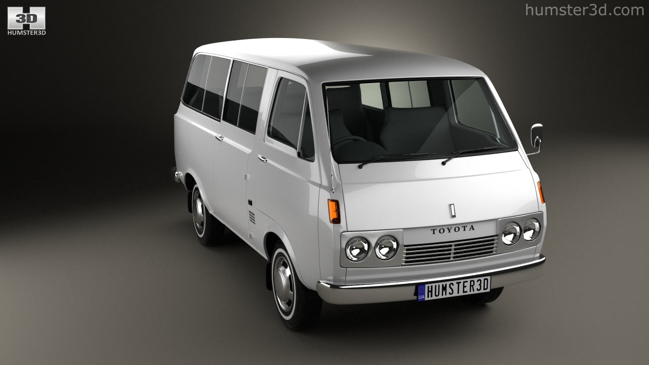 360 view of Toyota Hiace Passenger Van 1967 3D model - 3DModels store