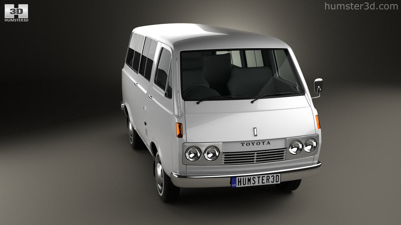360 view of Toyota Hiace Passenger Van 1967 3D model - 3DModels store