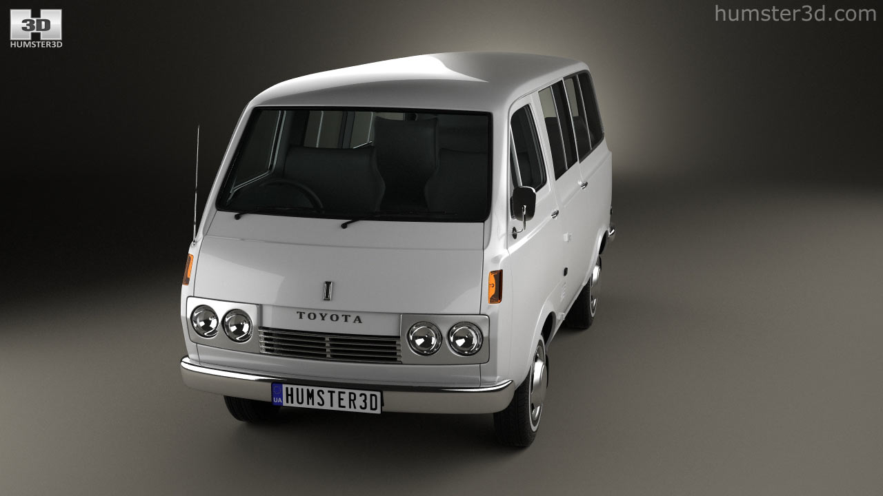 360 view of Toyota Hiace Passenger Van 1967 3D model - 3DModels store