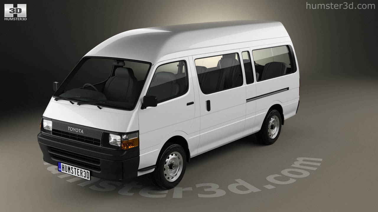 360 view of Toyota HiAce Commuter 1996 3D model - 3DModels store
