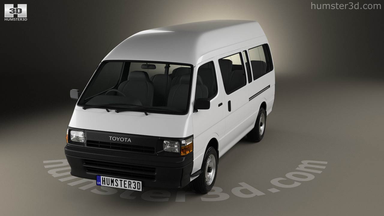 360 view of Toyota HiAce Commuter 1996 3D model - 3DModels store