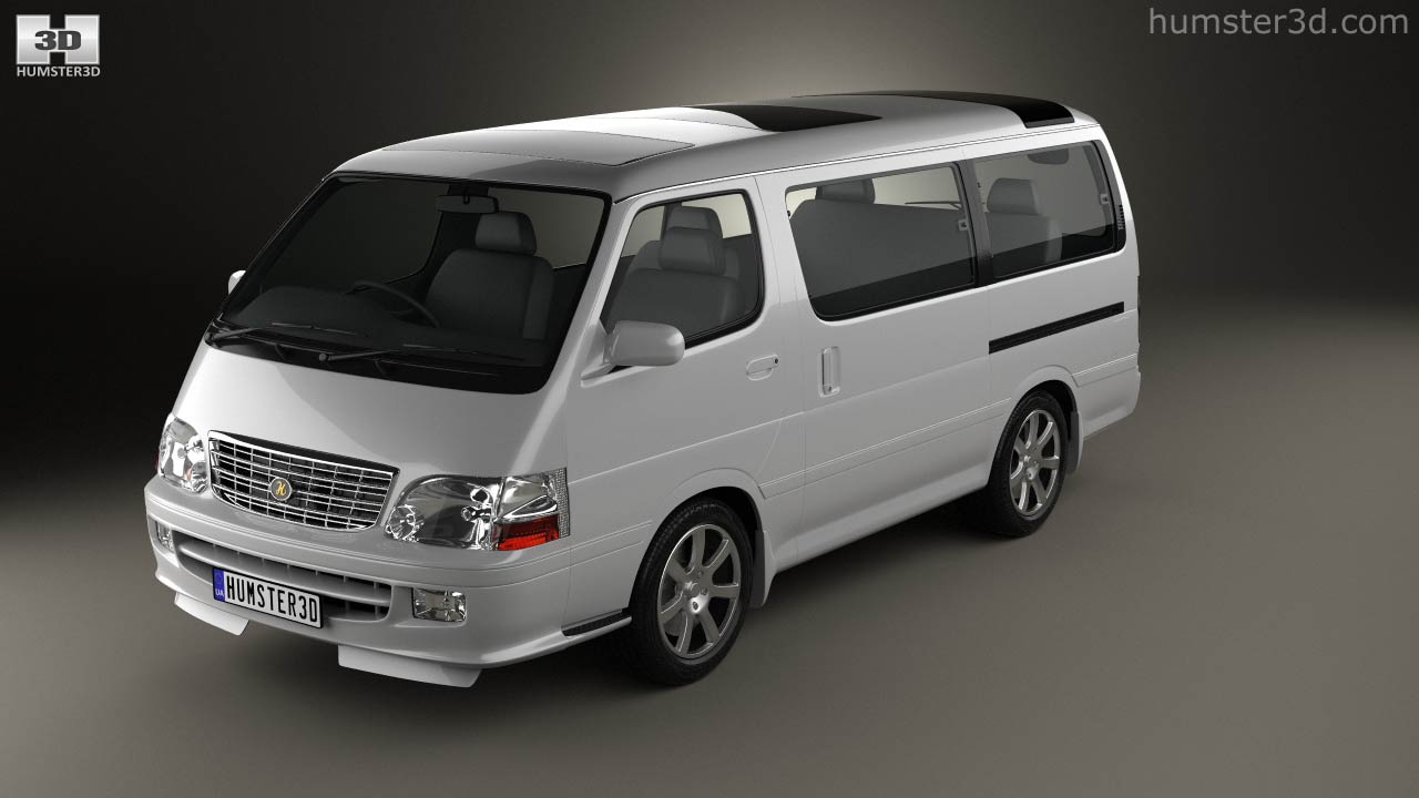 360 view of Toyota Hiace Passenger Van (JP) 2002 3D model - 3DModels store