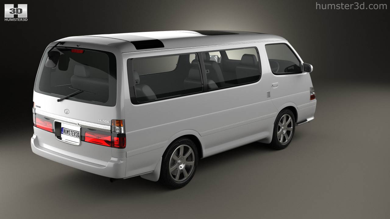 360 view of Toyota Hiace Passenger Van (JP) 2002 3D model - 3DModels store