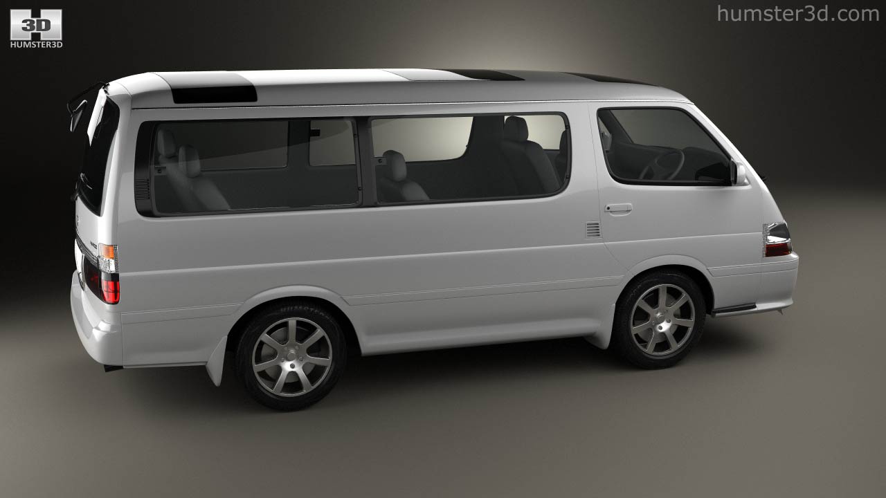 360 view of Toyota Hiace Passenger Van (JP) 2002 3D model - 3DModels store