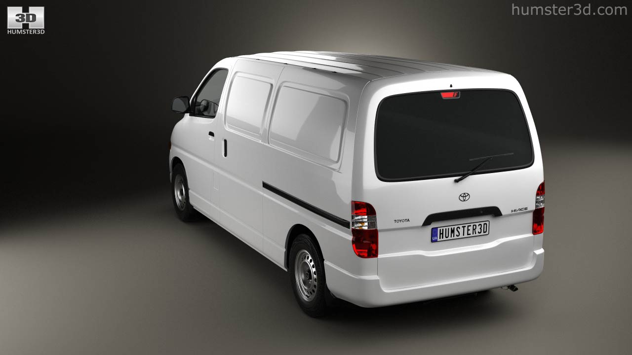 360 view of Toyota Hiace Panel Van 2006 3D model - 3DModels store