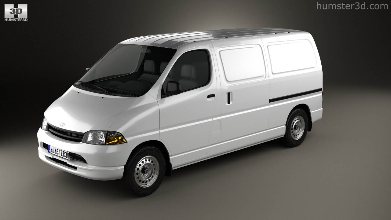 360 view of Toyota Hiace Panel Van 2006 3D model - 3DModels store