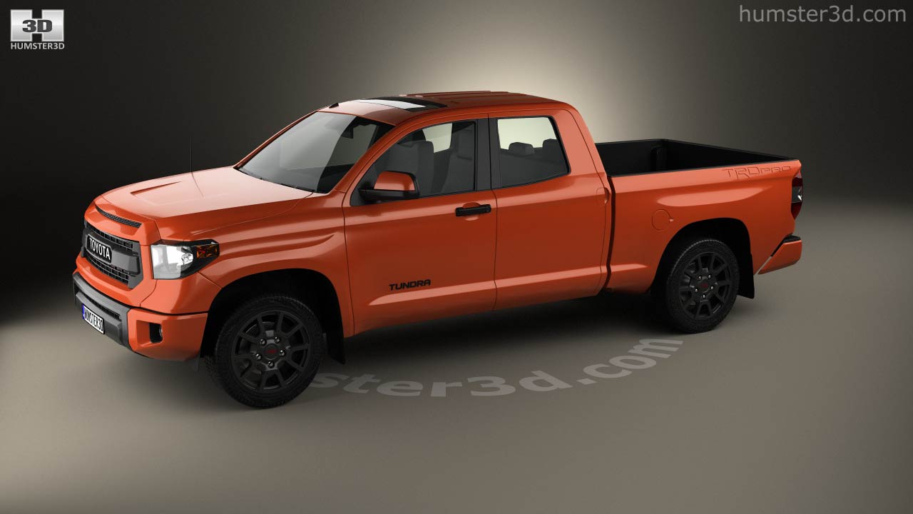360 view of Toyota Tundra Double Cab TRD Pro 2017 3D model - 3DModels store
