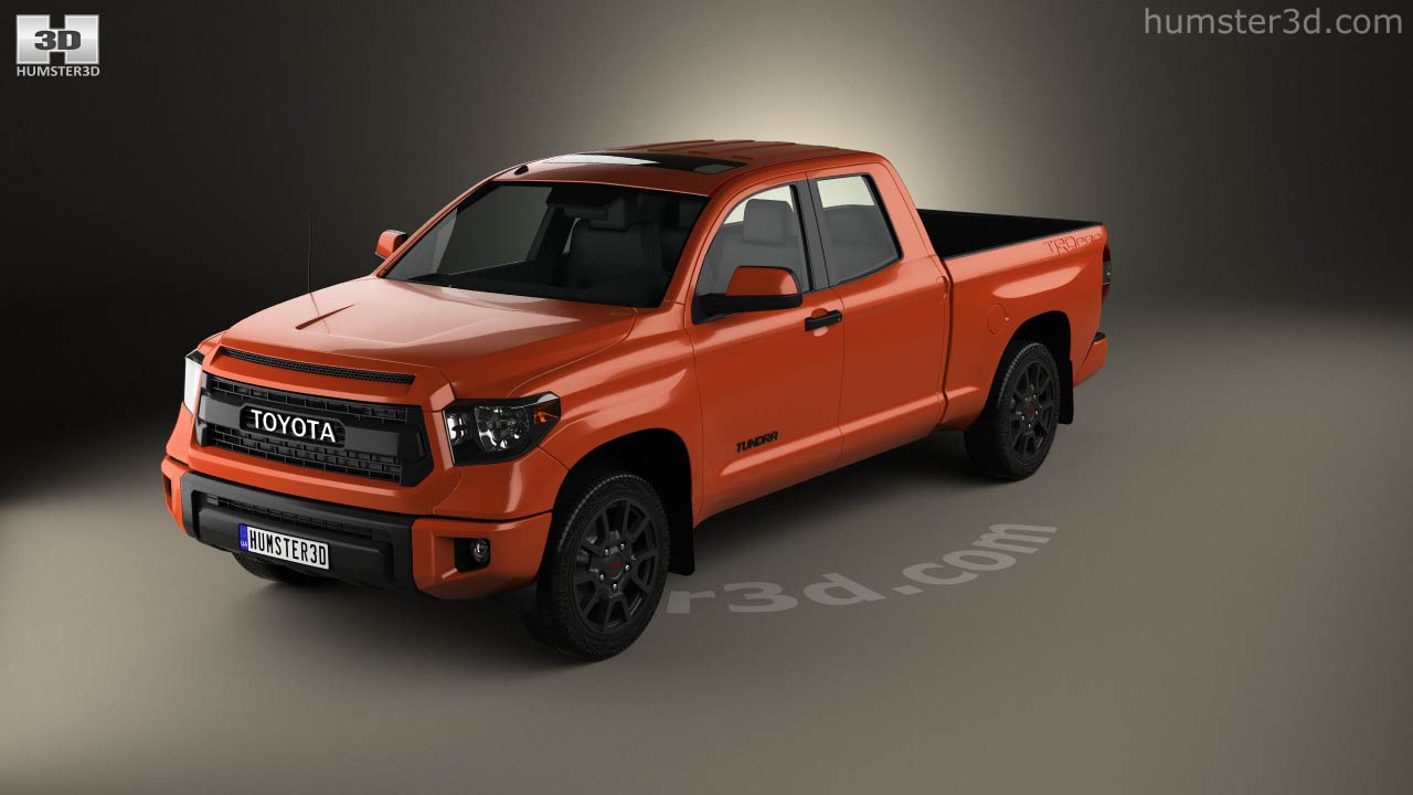 360 view of Toyota Tundra Double Cab TRD Pro 2017 3D model - 3DModels store
