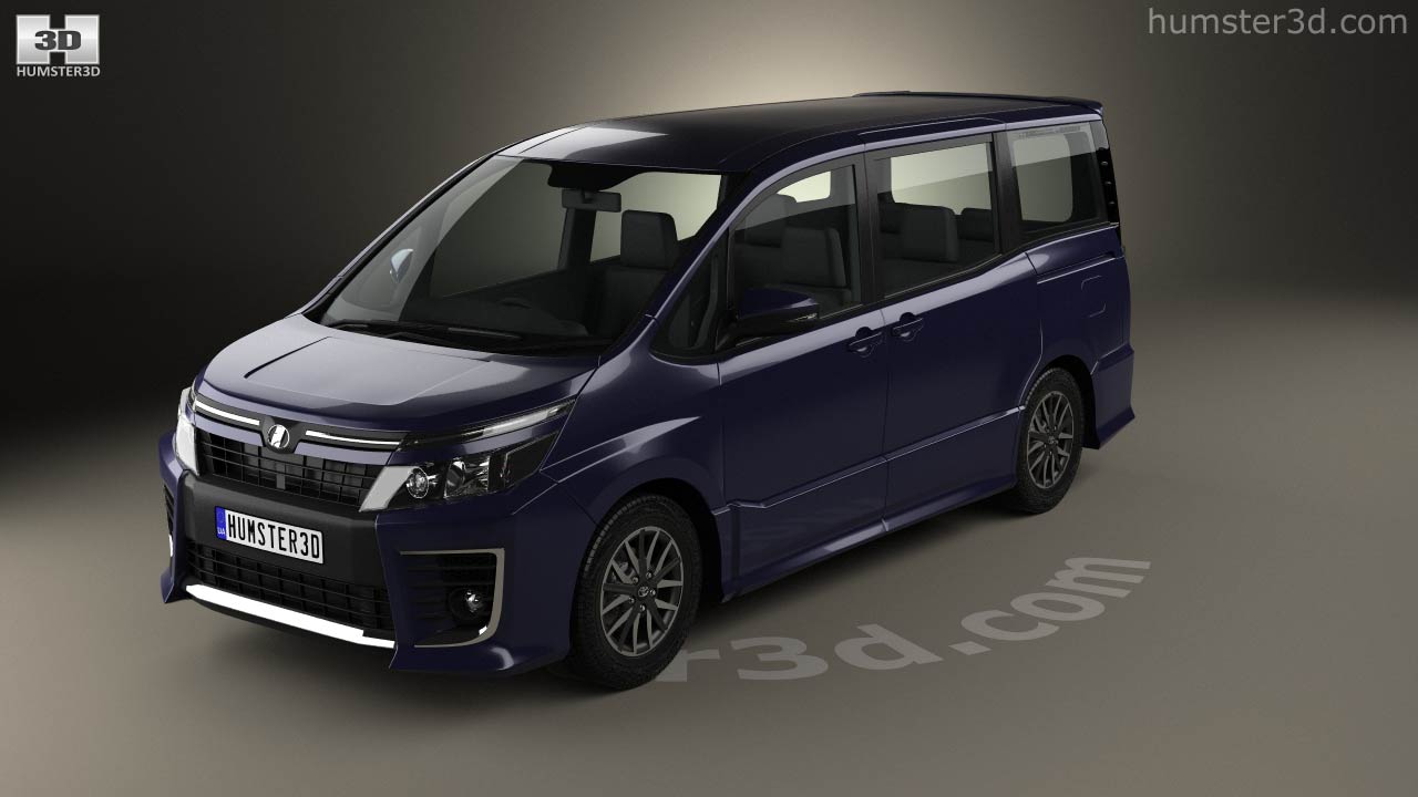360 view of Toyota Voxy ZS 2017 3D model - 3DModels store