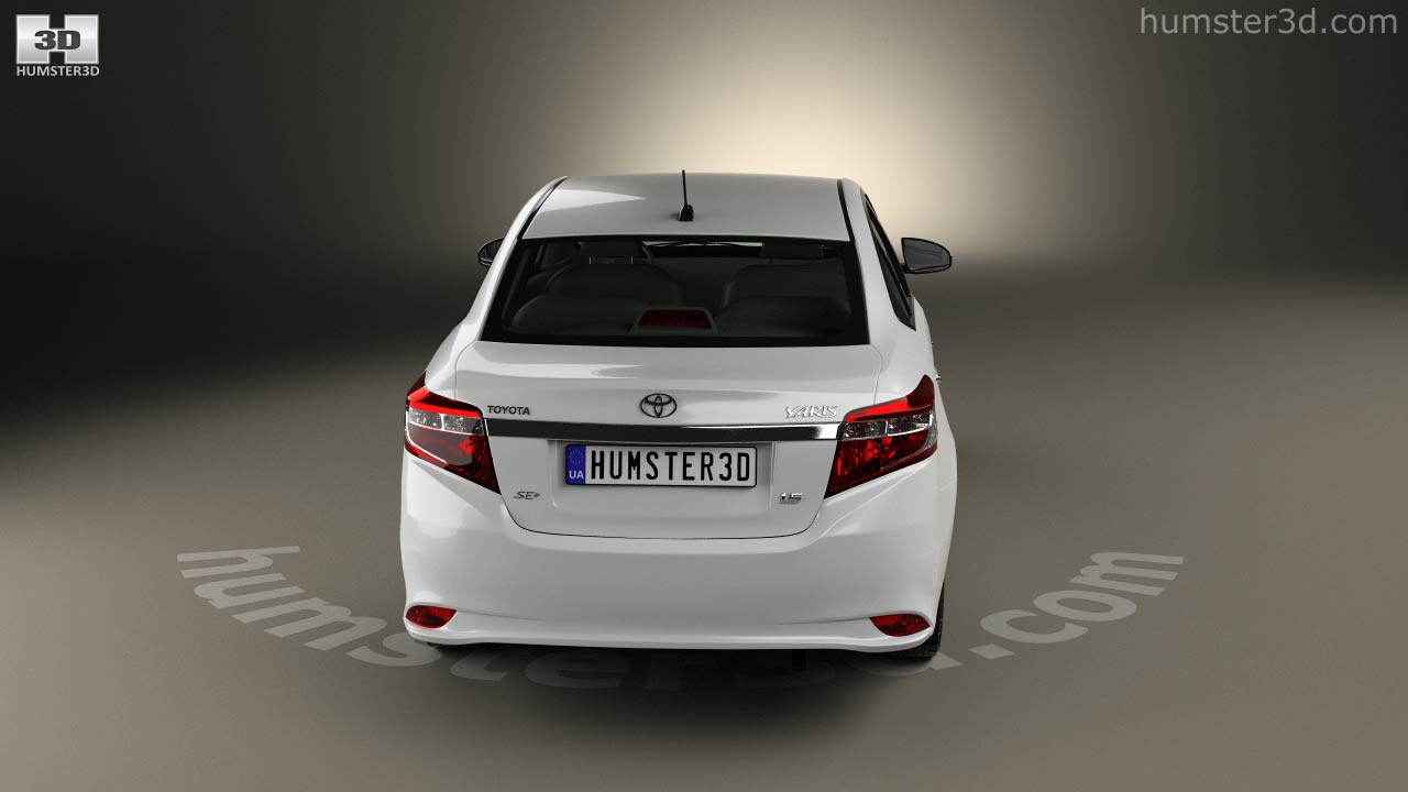 360 view of Toyota Yaris SE plus sedan 2017 3D model - 3DModels store