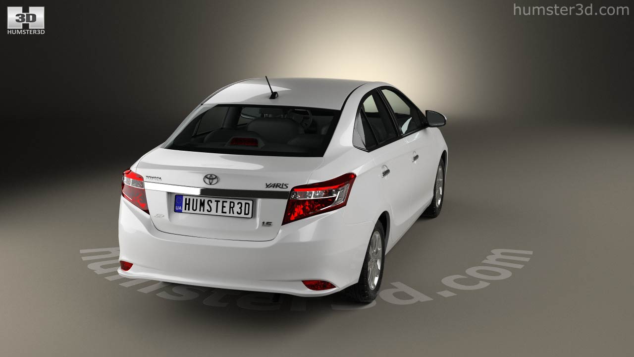 360 view of Toyota Yaris SE plus sedan 2017 3D model - 3DModels store