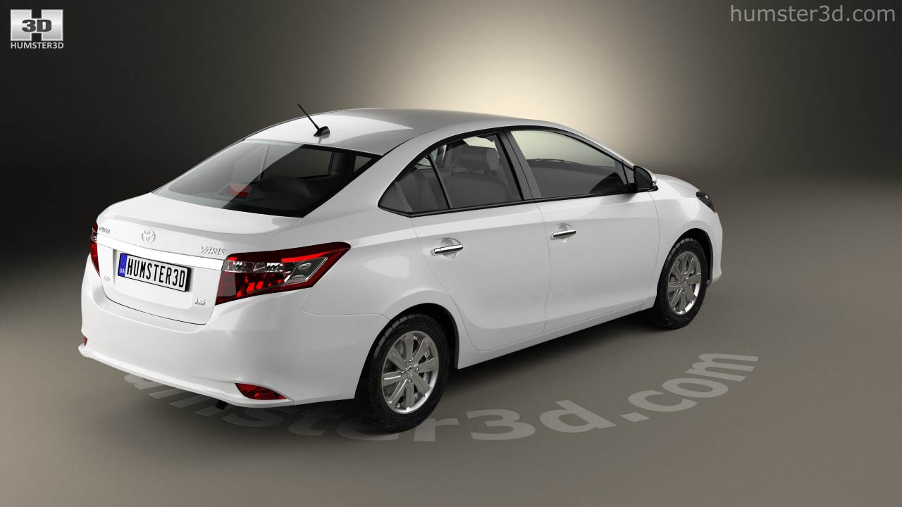 360 view of Toyota Yaris SE plus sedan 2017 3D model - 3DModels store