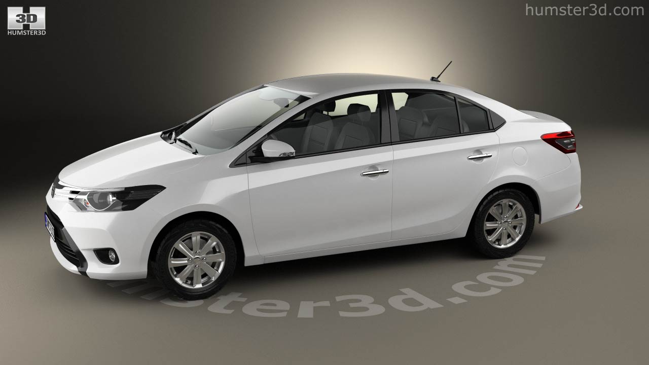 360 view of Toyota Yaris SE plus sedan 2017 3D model - 3DModels store