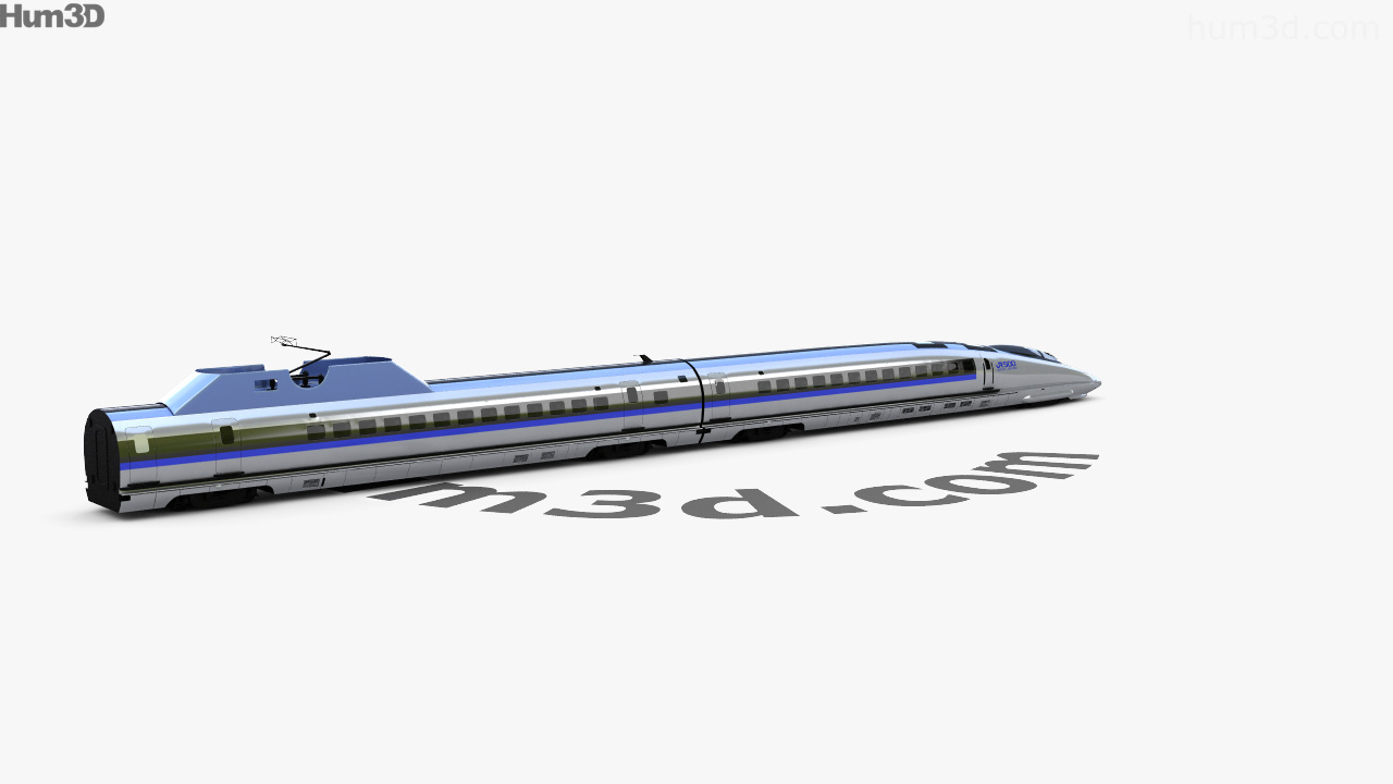 360 view of 500 Series Shinkansen High-speed Train 3D model - 3DModels ...