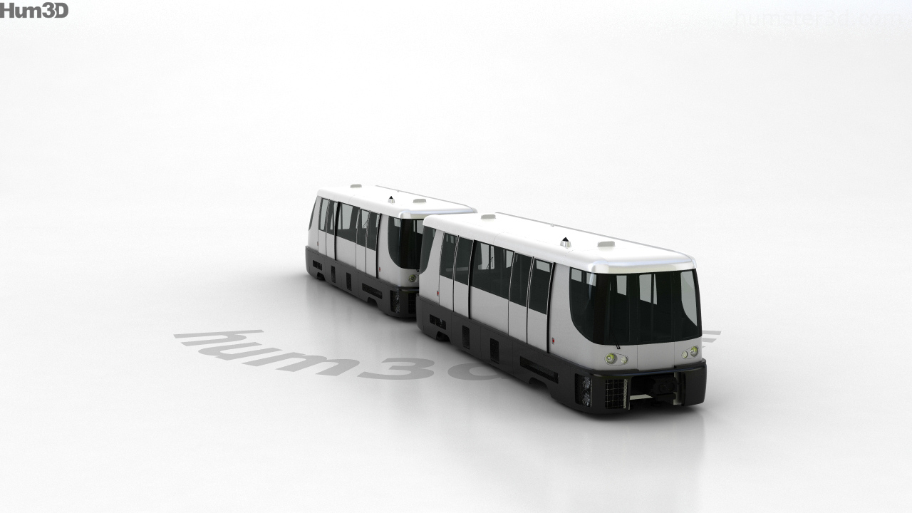 360 view of Bombardier Innovia APM PHX Sky Train 2014 3D model ...