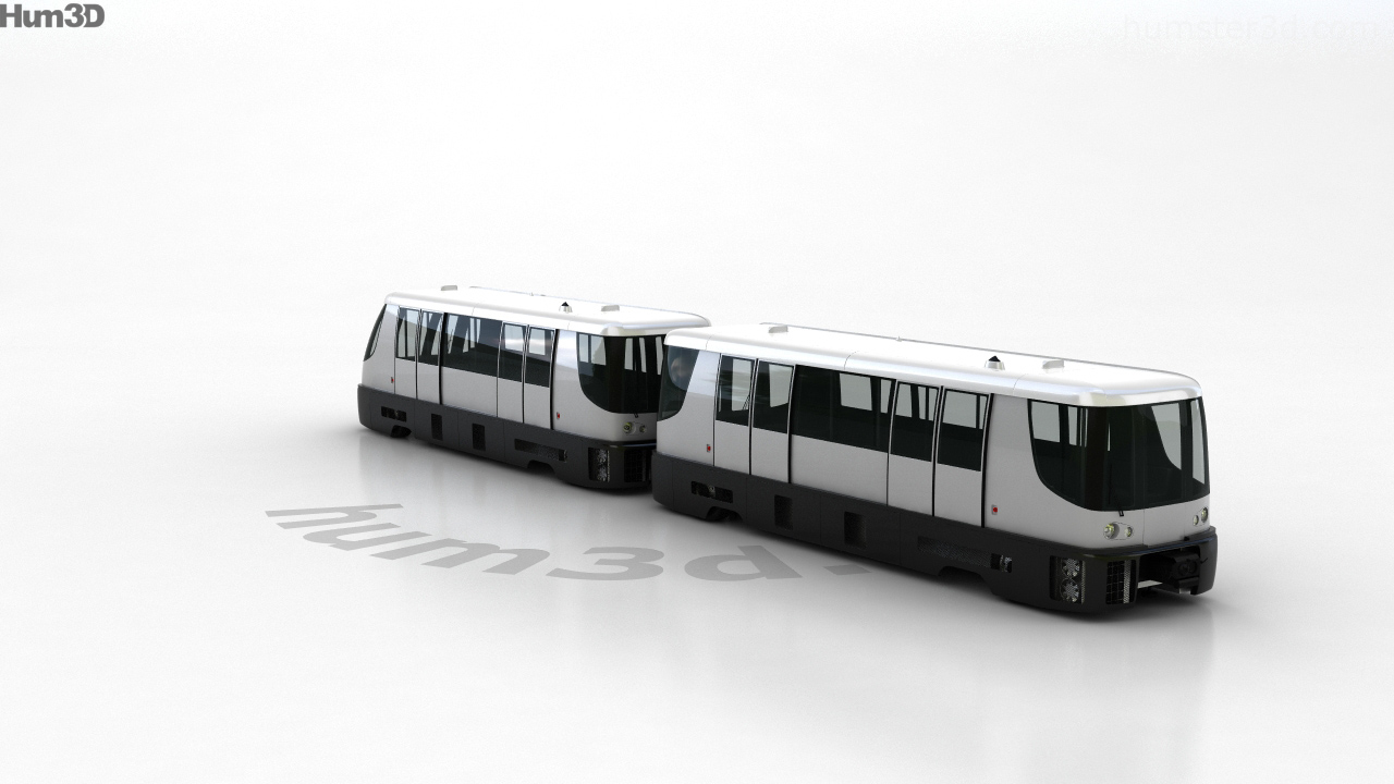360 view of Bombardier Innovia APM PHX Sky Train 2014 3D model ...