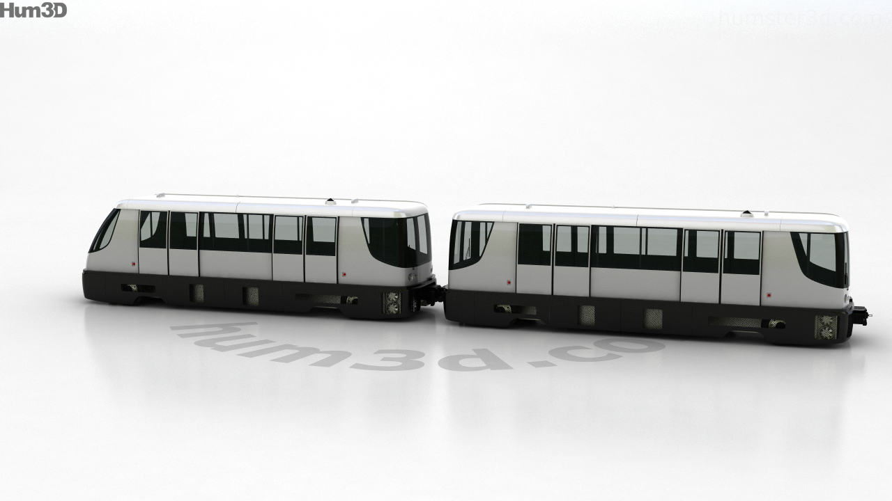 360 view of Bombardier Innovia APM PHX Sky Train 2014 3D model ...