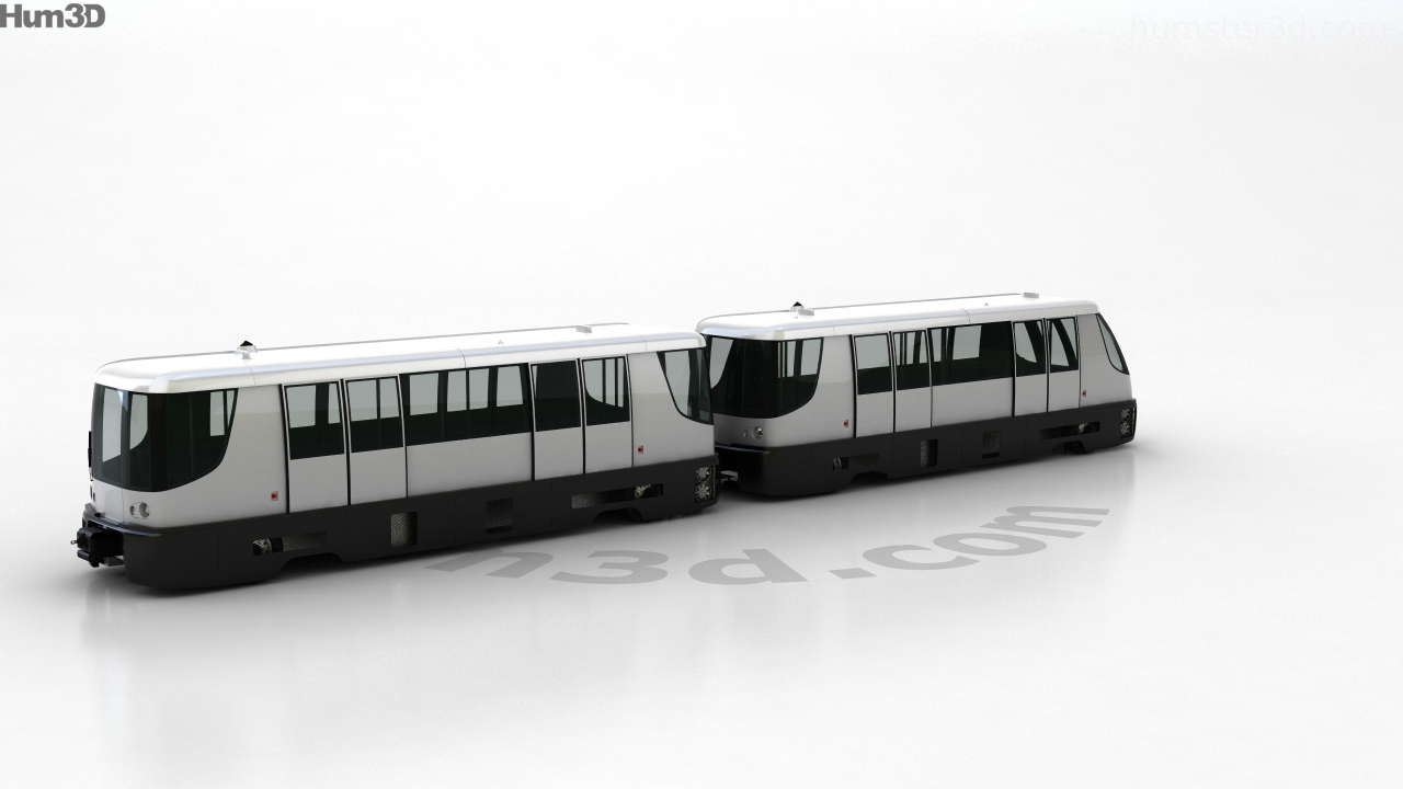 360 view of Bombardier Innovia APM PHX Sky Train 2014 3D model ...