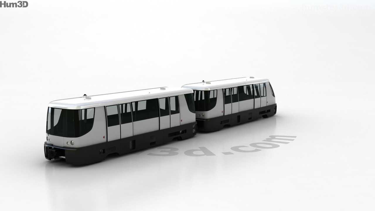360 view of Bombardier Innovia APM PHX Sky Train 2014 3D model ...