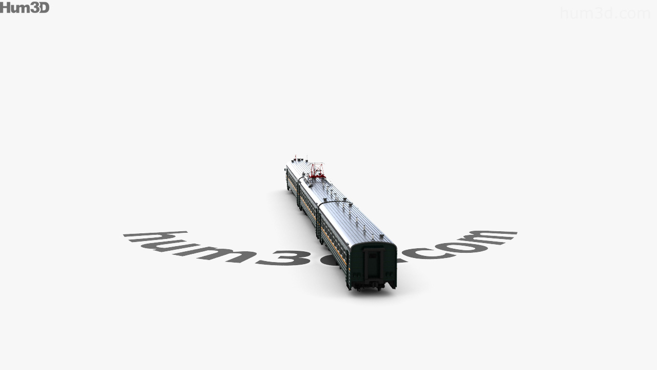 360 view of ER9PK-160-SL Suburban train 3D model - 3DModels store