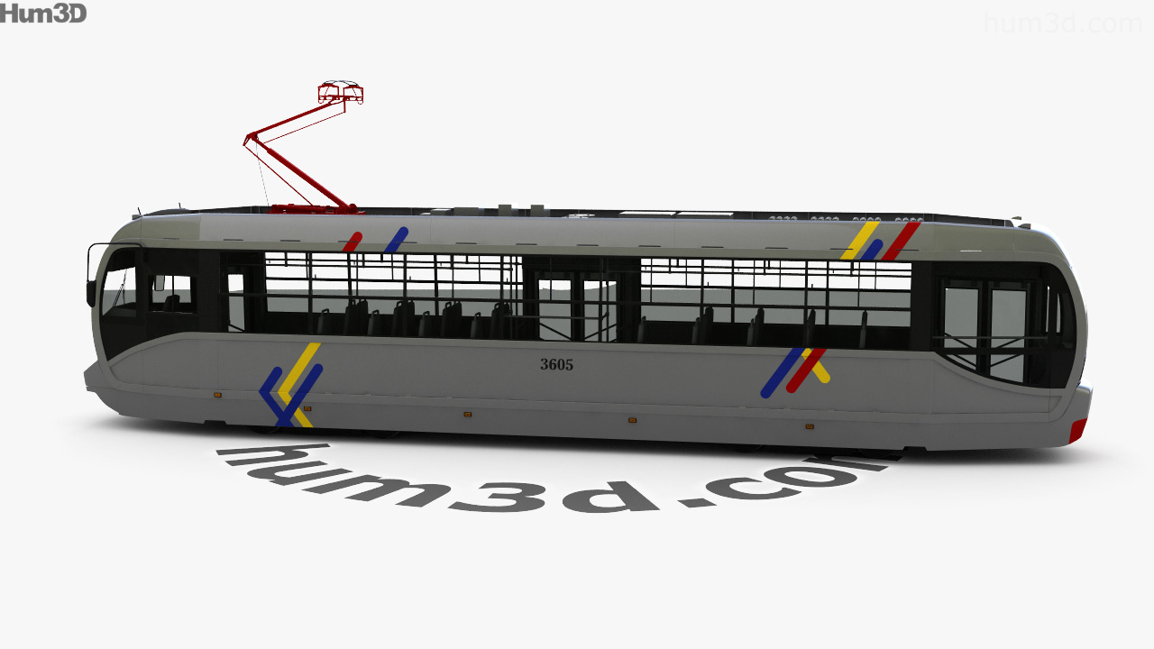 360 view of LM-68M Tram 3D model - 3DModels store