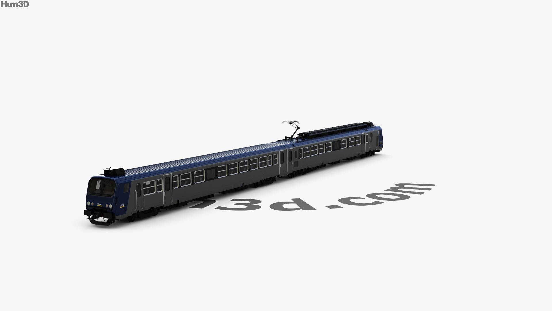 360 view of SNCF Class Z 7300 Electric Train 3D model - 3DModels store
