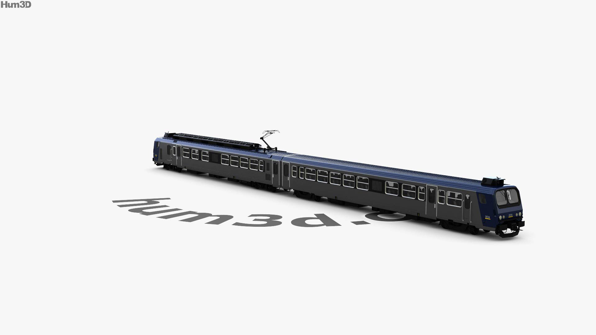 360 view of SNCF Class Z 7300 Electric Train 3D model - 3DModels store