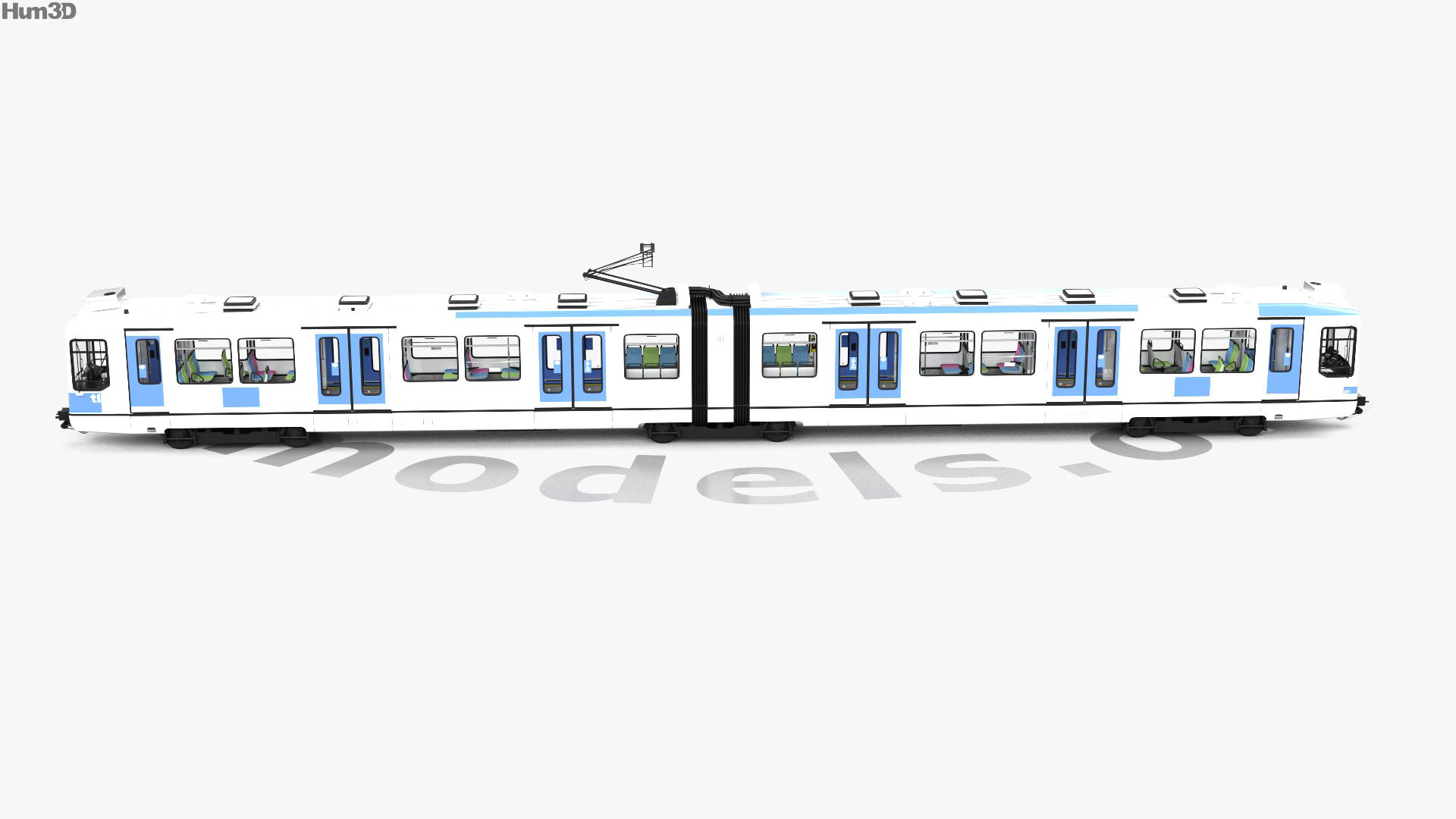 360 view of TL Metro M1 with HQ interior 3D model - 3DModels store