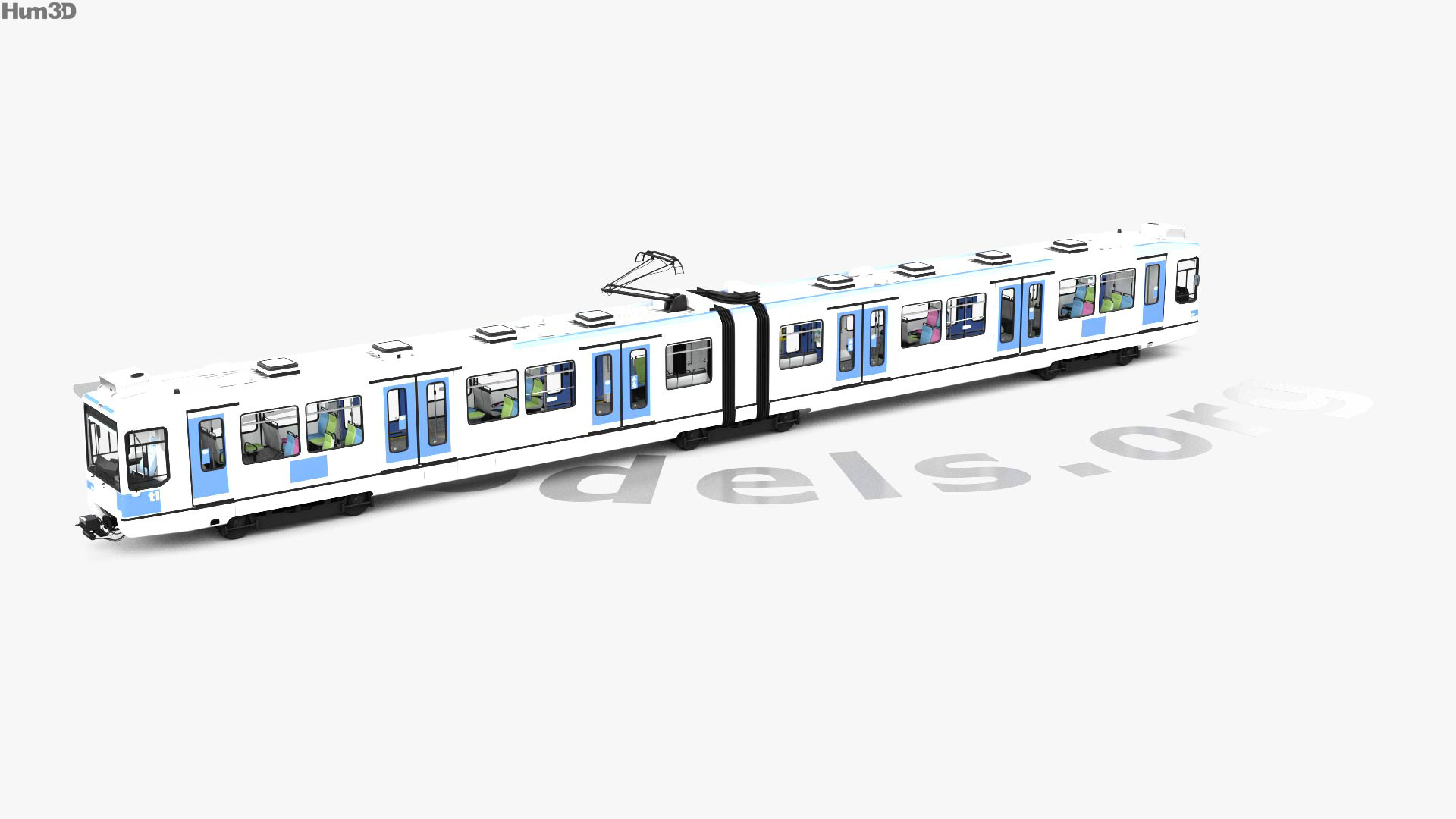 360 view of TL Metro M1 with HQ interior 3D model - 3DModels store