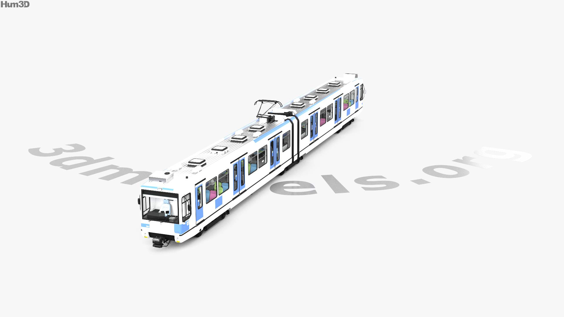 360 view of TL Metro M1 with HQ interior 3D model - 3DModels store