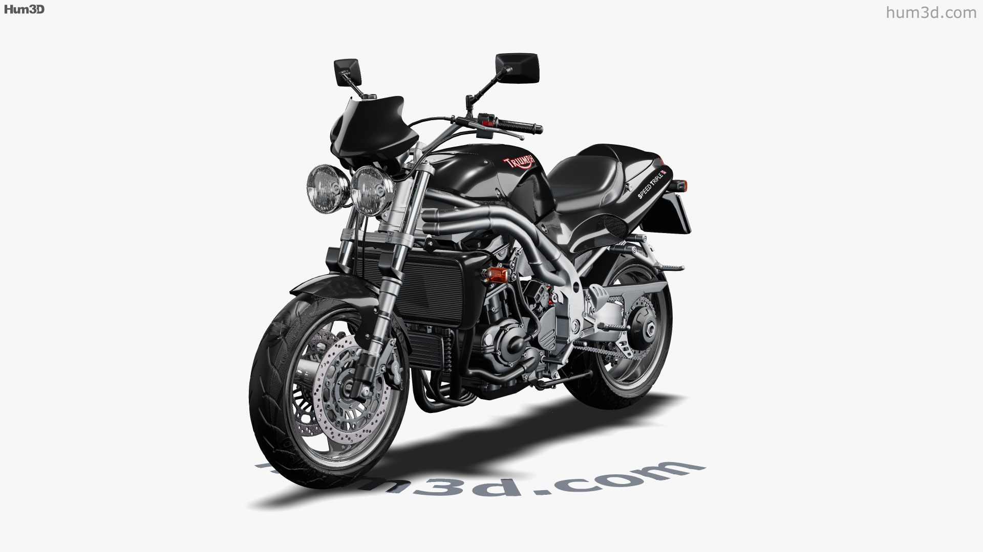 360 view of Triumph Speed Triple 955i 2000 3D model - 3DModels store