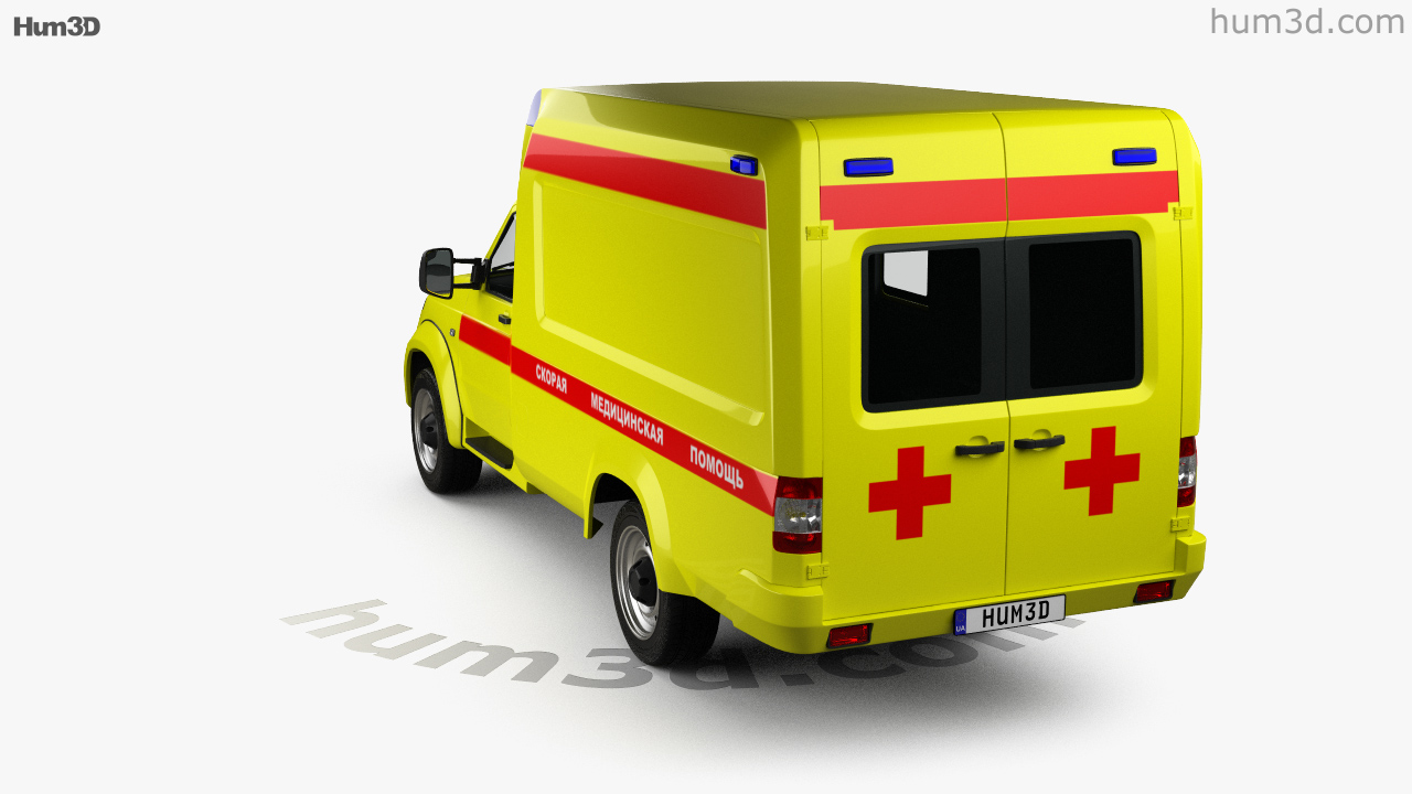 360 view of UAZ Profi Ambulance 2019 3D model - 3DModels store