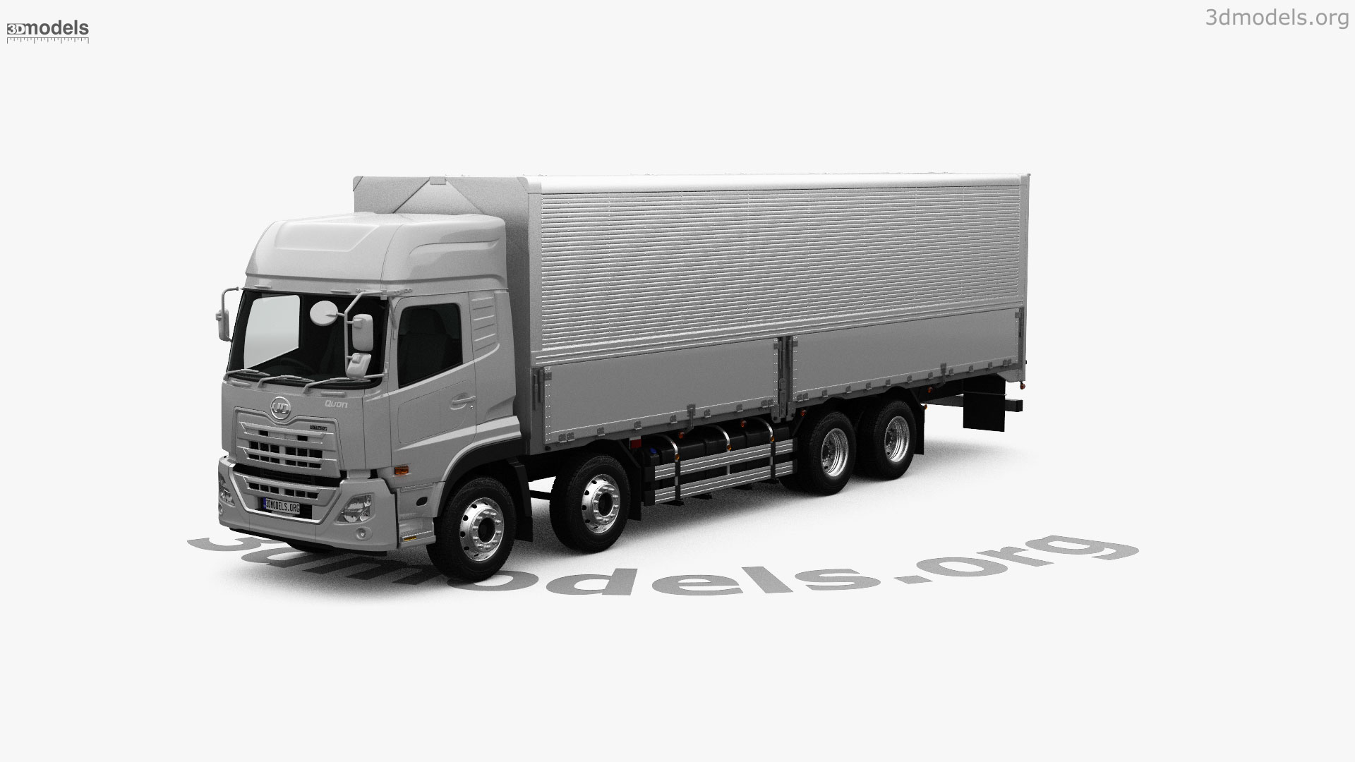 360 view of UD Trucks Quon CG Cargo Truck 4-axle 2025 3D model ...