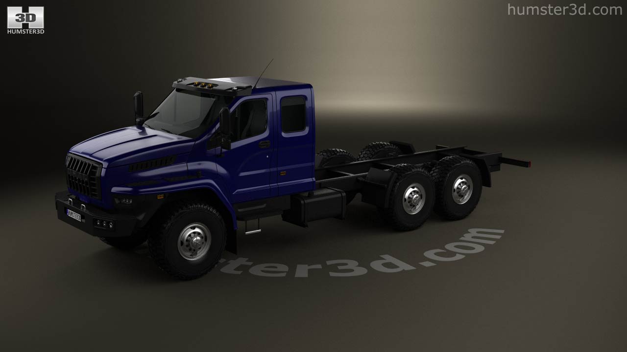 360 view of Ural Next Chassis Truck 2018 3D model - 3DModels store