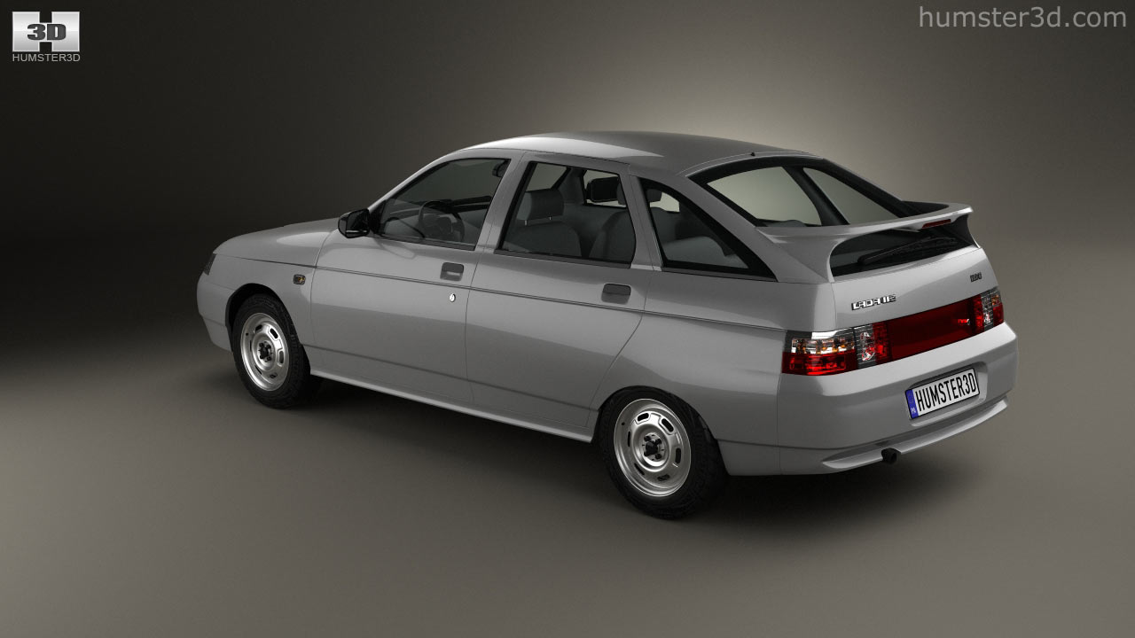 360 view of VAZ Lada 2112 hatchback 2007 3D model - 3DModels store