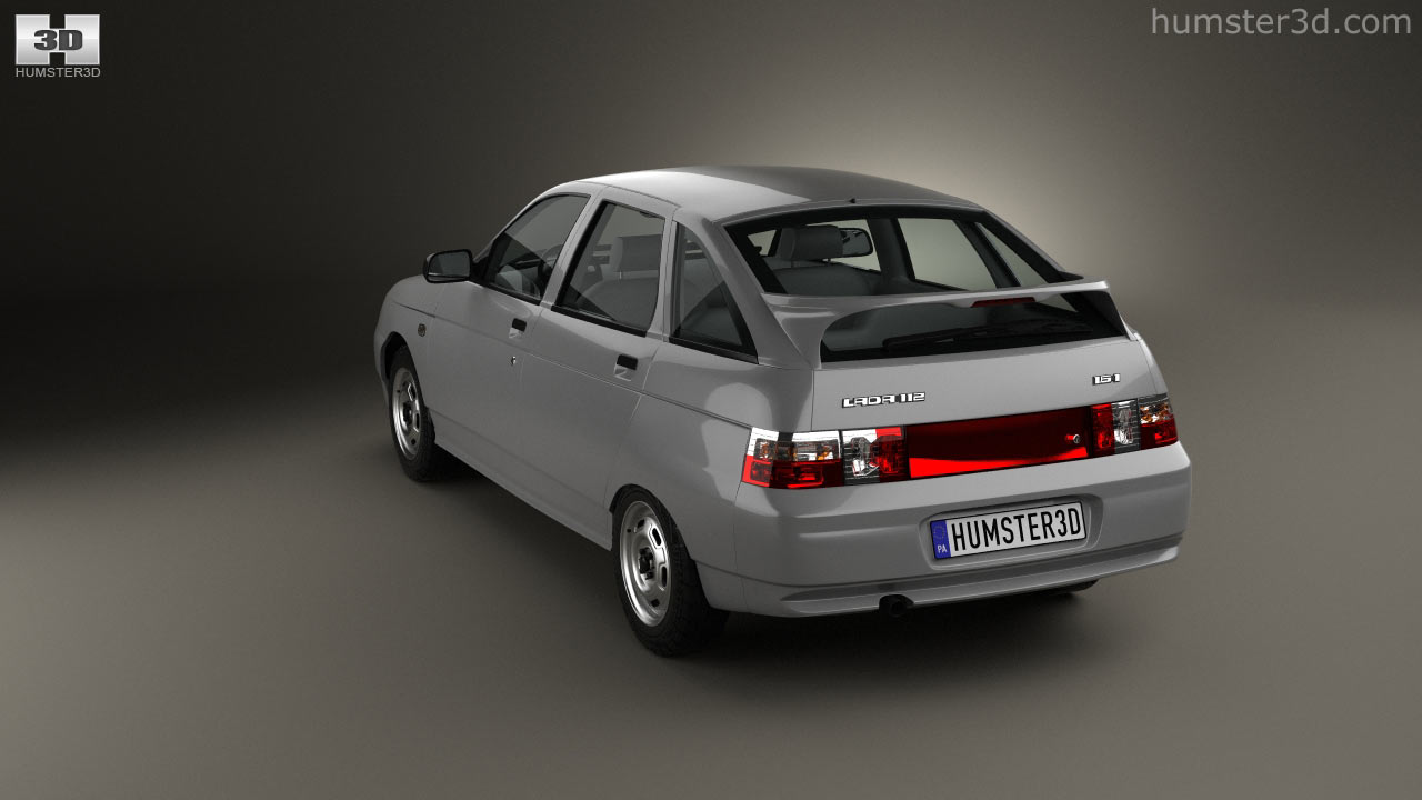 360 view of VAZ Lada 2112 hatchback 2007 3D model - 3DModels store