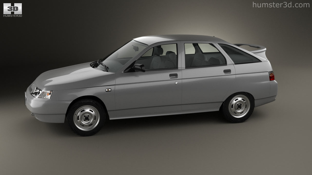 360 view of VAZ Lada 2112 hatchback 2007 3D model - 3DModels store