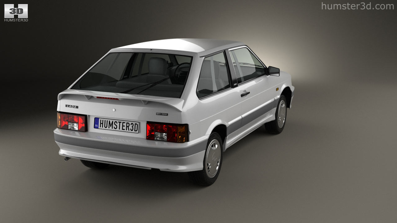 360 view of VAZ Lada Samara (2113) hatchback 3-door 2014 3D model ...
