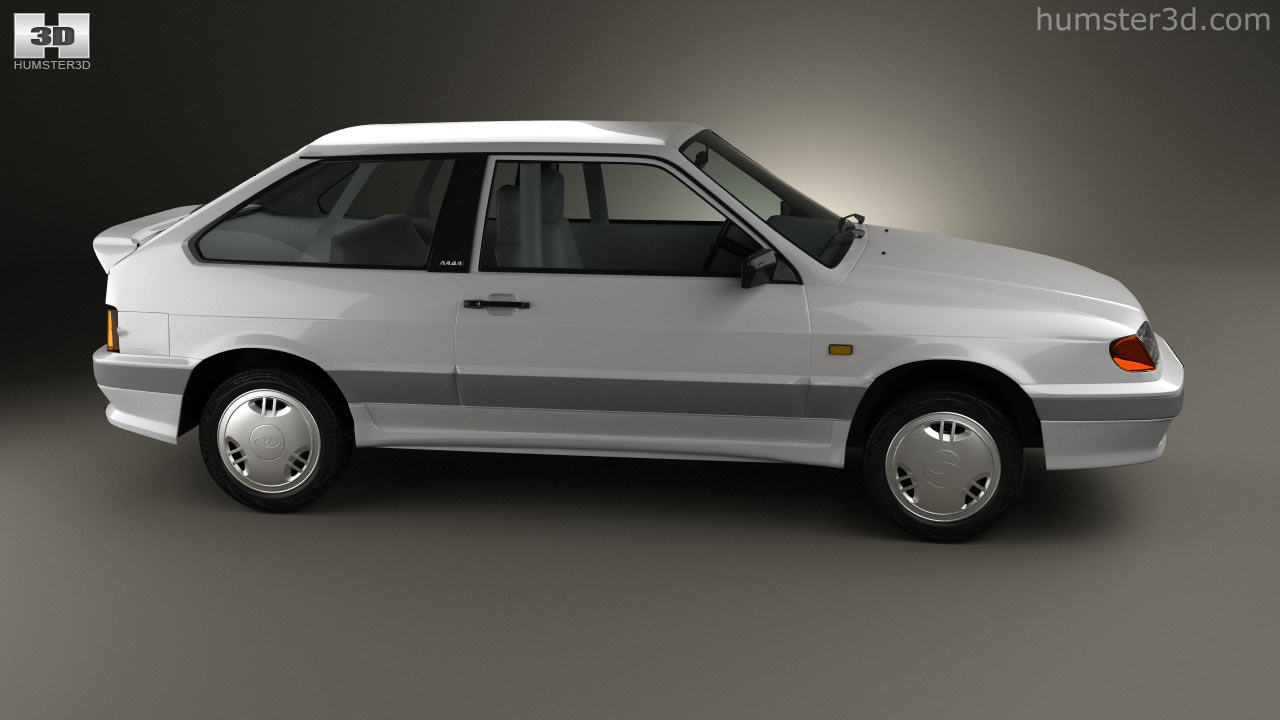 360 view of VAZ Lada Samara (2113) hatchback 3-door 2014 3D model ...