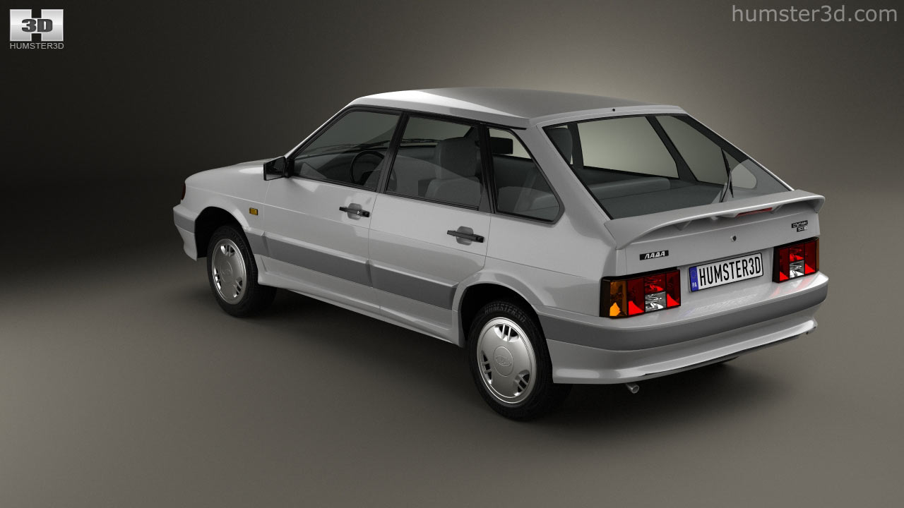 360 view of VAZ Lada Samara (2114) hatchback 5-door 2014 3D model ...