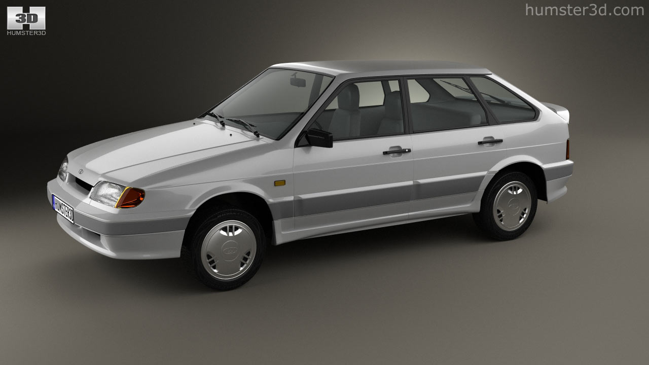 360 view of VAZ Lada Samara (2114) hatchback 5-door 2014 3D model ...