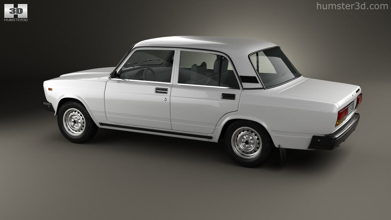 360 view of VAZ Lada 2107 2014 3D model - 3DModels store