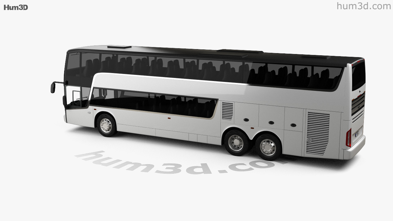 360 view of Van Hool TDX bus 2018 3D model - 3DModels store